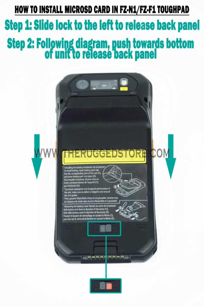 HOW TO INSTALL A MICROSD CARD IN A PANASONIC FZ-N1 OR FZ-F1 TOUGHPAD ...