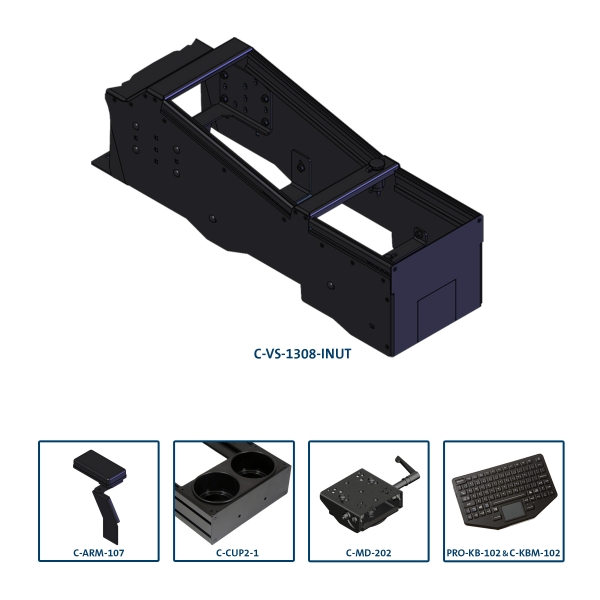 Havis Integrated Control System Mounting and Keyboard Package for Ford ...
