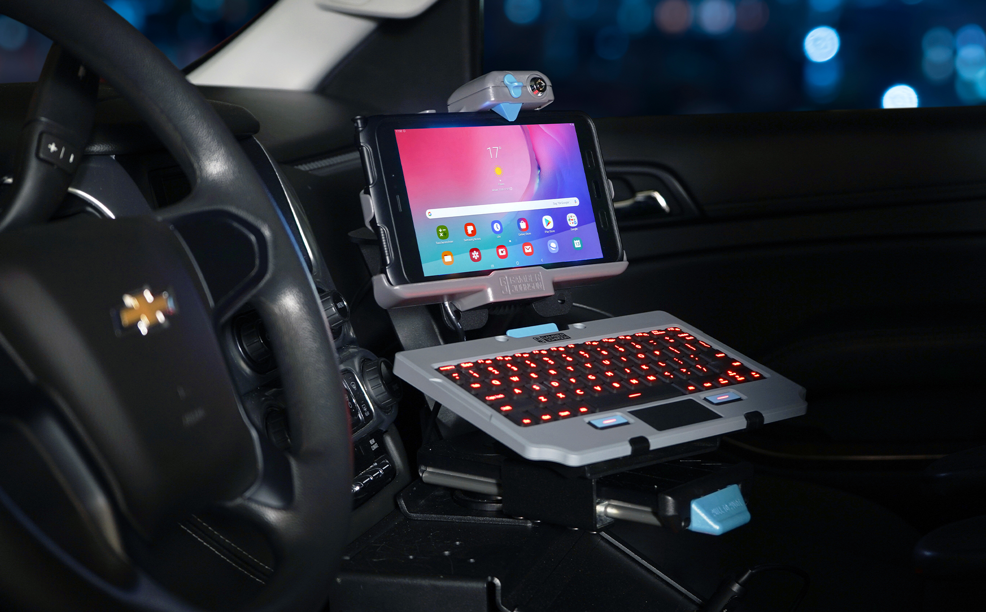 Gamber-Johnson Rugged Lite Backlit Keyboard and Quick Release Keyboard ...